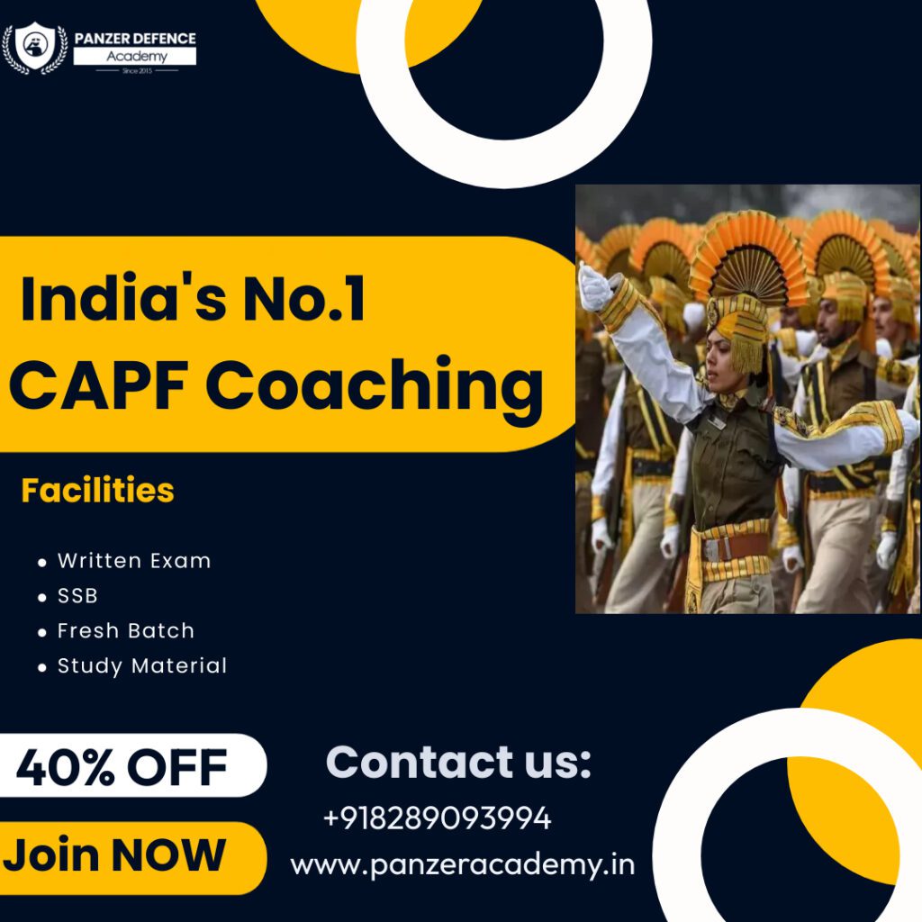 Best CAPF Coaching In India - Panzer Academy